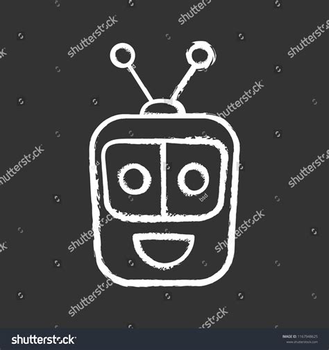Chatbot Chalk Icon Talkbot Modern Robot Stock Vector Royalty Free