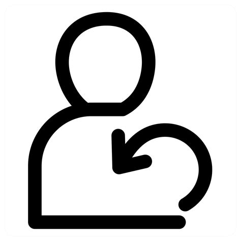 Refresh User And Profile Icon In Black Color Vector Art At Vecteezy