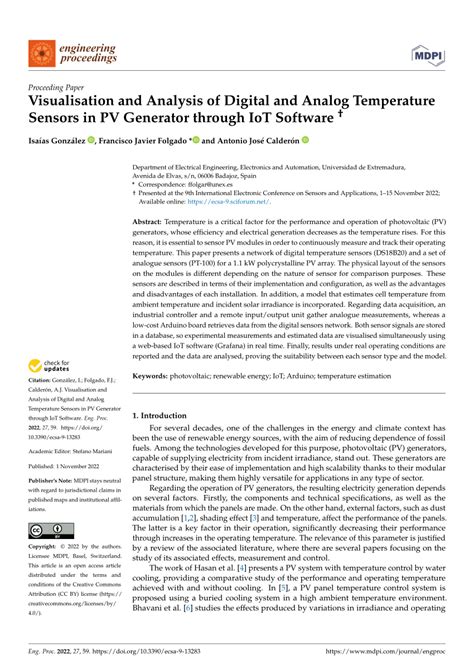 Pdf Visualisation And Analysis Of Digital And Analog Temperature