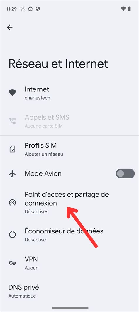 Comment Faire Un Partage De Connexion Avec Un Android