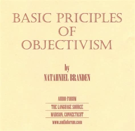 Amazon Basic Principles Of Objectivism Branden Nathaniel Modern