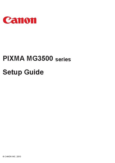 Canon Setup Guide Sample PDFSimpli