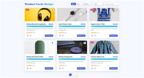 Product Cards Design Using Html Css And Javascript With Source Code Sourcecodester