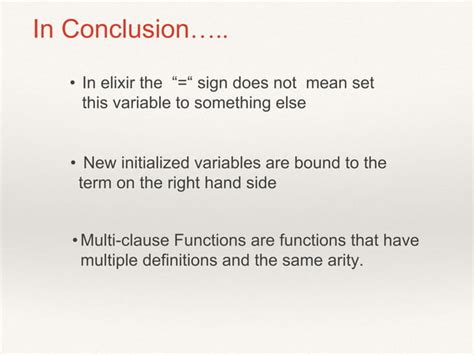 Control Flow Inelixir Ppt