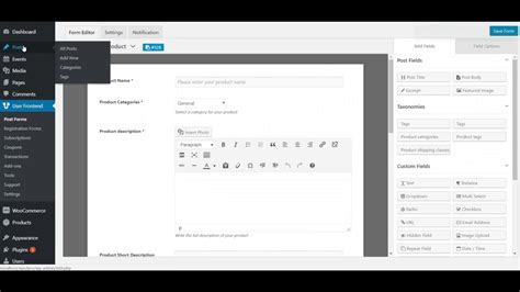 How To Upload Woocommerce Products From Wordpress Frontend Youtube