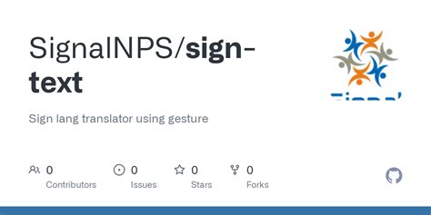 Github Signalnps Sign Text Sign Lang Translator Using Gesture
