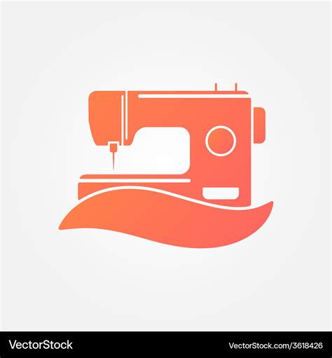 Sewing Machine Logo Symbol Royalty Free Vector Image
