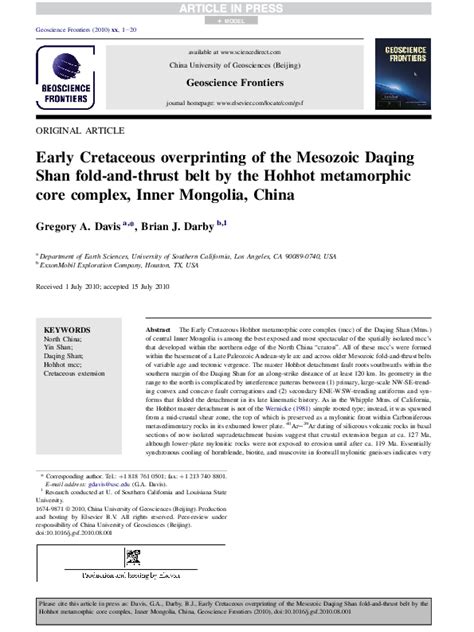 Pdf Geometric And Temporal Evolution Of An Extensional Detachment