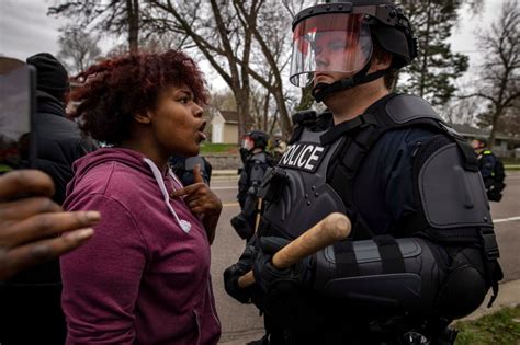 Police Clash With Protesters In Brooklyn Center After Officer Fatally