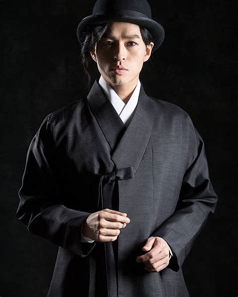 Guiroe 기로에 기로에롱코트 기로에두루마기 더블브레스트 남자현대한복 이희준배우 깃셔츠