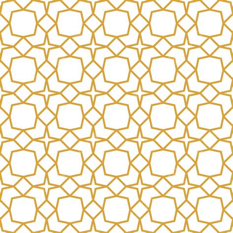 Islamic Seamless Pattern Vector Art Png Golden Islami