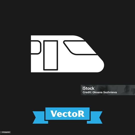 검은 색 배경에 격리 된 흰색 기차 아이콘입니다 대중 교통 기호입니다 지하철 열차 수송 지하철 지하 벡터 일러스트레이션 교통수단에 대한 스톡 벡터 아트 및 기타 이미지