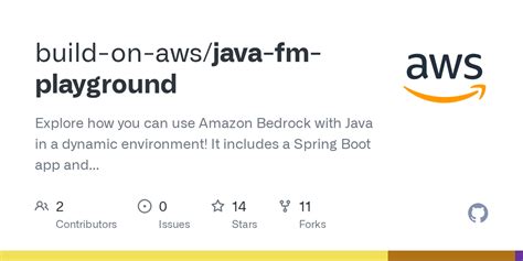 Github Build On Awsjava Fm Playground Explore How You Can Use