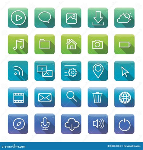 Technology Digital Device Icon Vector Concept Stock Vector Illustration Of File Folder 88863304