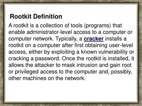 Ppt Unveiling Rootkits And Hackers Threats And Solutions Powerpoint Presentation Id