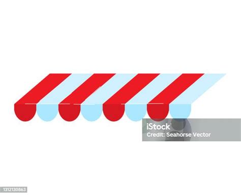 텐트 야외 풍선 장식 캐노피 흰색에 고립 선쉐레토 보호 디자인 평면 스타일 벡터 일러스트 0명에 대한 스톡 벡터 아트 및 기타 이미지 Istock