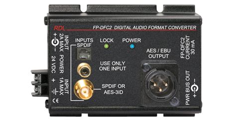 Rdl Fp Dfc2 Converter Digital Audio Spdif Aes 3id To Aes Ebu Toslink Rca Phono Bnc In Xlr Out