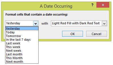 The Wizard Of Excel Highlighting Cells Using Conditional Formatting