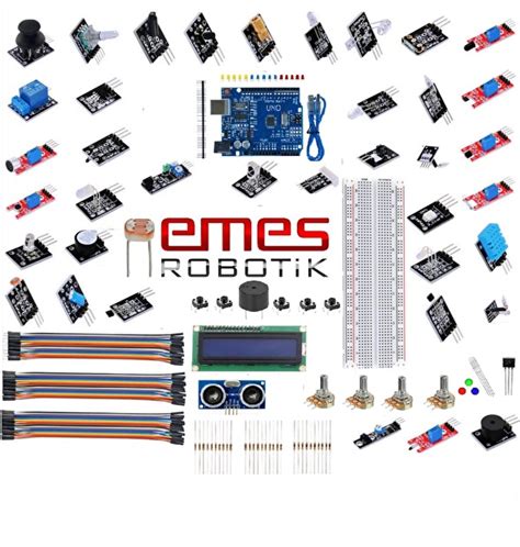 Emes Robotİk Arduino Uno R3 161 Parça Robotik Kodlama Uygulamaları Mega