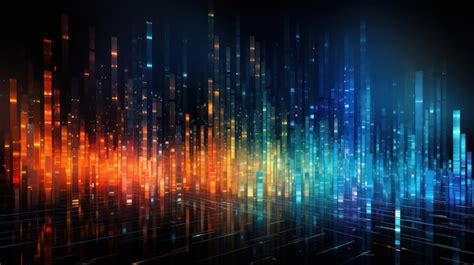 Premium Ai Image Abstract Colorful Binary Code Background