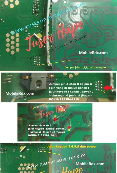 Nokia 215 Keypad Ways Keys Jumper Solution