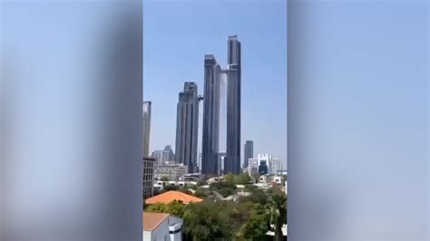 Skybridge Between Buildings In Thailand Breaks After Earthquake Cgtn