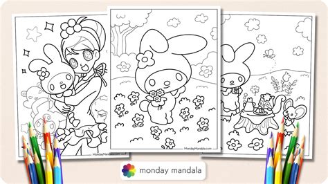 24 My Melody Coloring Pages Free Pdf Printables