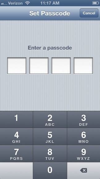 How To Set Up A Pascode On The Iphone 5 Guide Information Technology