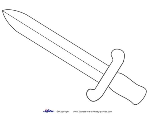 Sword Template Cardboard