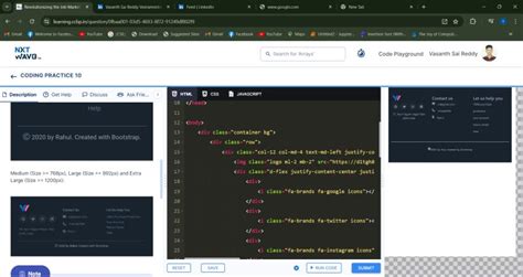 vasanth sai reddy veeramreddy on linkedin 30dayscodingchallenge html css bootstrap ccbp