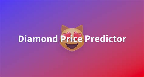 diamond price predictor a hugging face space by pgurazada1