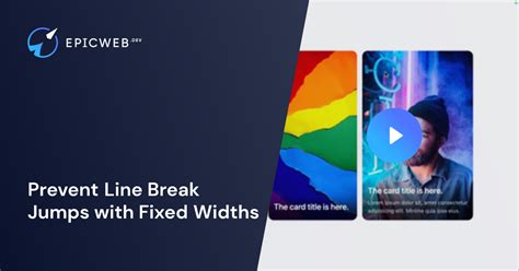 Prevent Line Break Jumps With Fixed Widths Epic Web Dev