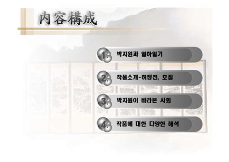 연암박지원의 작품세계 허생전과 호질을 통하여 인문 교육