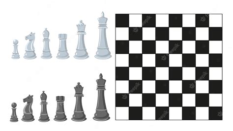 Premium Vector Collection Of Chess Figures Vector Illustration