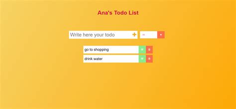 github anamariagradinaru todo list the application was created using