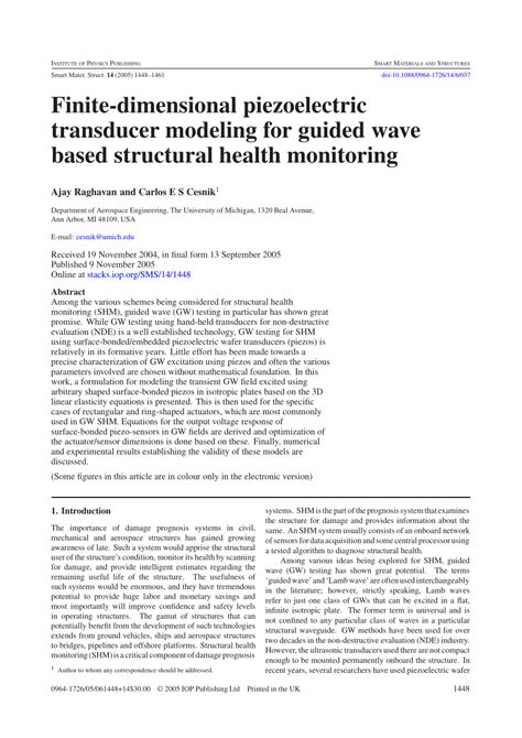 Pdf Finite Dimensional Piezoelectric Transducer Modeling For Guided