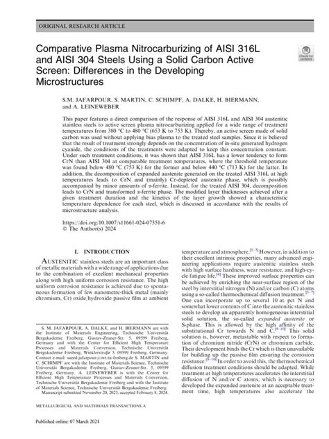 Comparative Plasma Nitrocarburizing Of Aisi 316l And Aisi 304 Steels Using A Solid Carbon Active