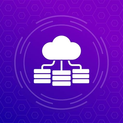 Premium Vector Infrastructure Icon With Cloud Vector