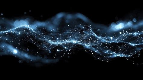 Digital Artwork Of Dynamic Light Waves Technology Concept Visualization