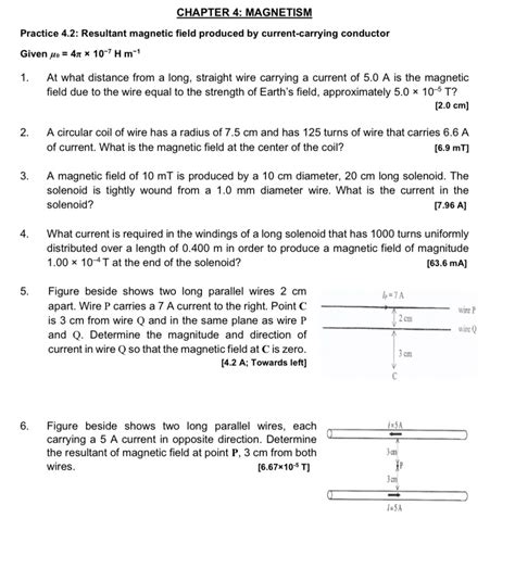 CHAPTER 4 MAGNETISM Practice 42 Resultant StudyX