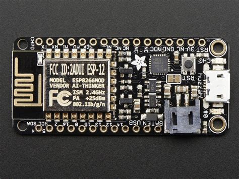 Adafruit Feather Huzzah Esp8266 Wifi Rpi Bolt