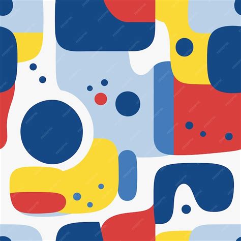 Premium Vector A Colorful Abstract Seamless Pattern On A White Background Vector Illustration