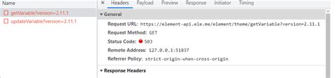 在线主题生成工具服务不可用 Issue ElemeFE element GitHub