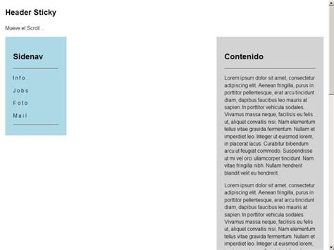 código de javascript sticky header javascript