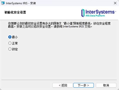 Caché M 数据库系统 InterSystems IRIS 的 Windows 安装 InterSystems Developer