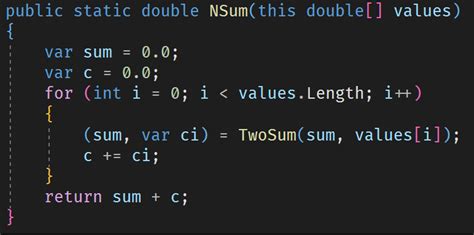 Full Precision Floating Point Summation In C Anthony Lloyd