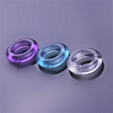 Buy 3pcs Toys Silicone Fine Crystal Delay Lock Savoring Penis Ring For Adult Couples Men Sex