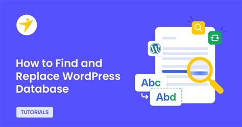 How To Find And Replace Text In The Wordpress Database Yaycommerce