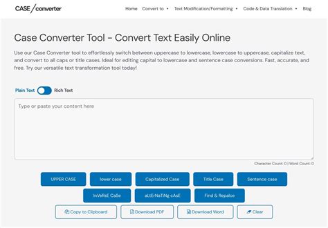 Caseconvertertools：輕鬆搞定大小寫轉換，快速將文字內容轉為各種格式 免費資源網路社群
