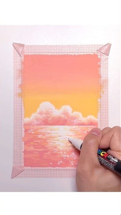 오일파스텔로 그리는 핑크빛 바다💞 Oilpasteldrawing Youtube